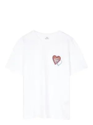 Paul Smith Heart Logo T-shirt - White