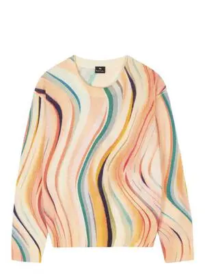 Paul Smith Dusky Swirl Crew Neck Knitted Sweater - Multicolour