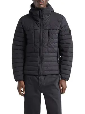 Stone Island Hooded Down Puffer Jacket - Black
