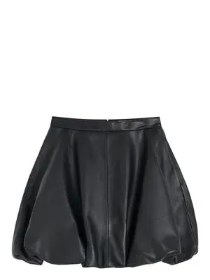 BY MALENE BIRGER Brey Leather Mini Skirt - Black
