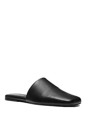 Michael Kors Kirsty Leather Slipper - Black