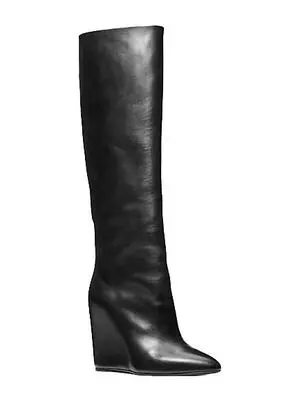 Michael Kors Jodi Leather Tall Boot - Black