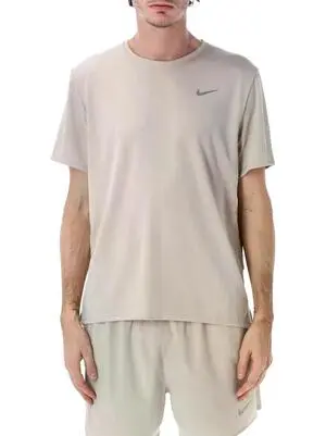 Nike Logo-detail Running T-shirt - Neutrals