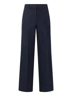 Aspesi Pressed-crease Trousers - Blue