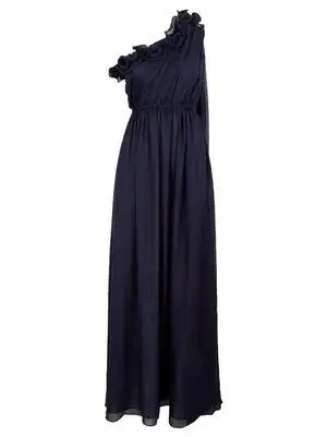 LEO LIN Jenni One-shoulder Maxi Dress - Blue