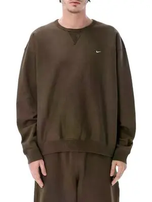 Nike Solo Swoosh Crew-neck Sweatshirt - Brown
