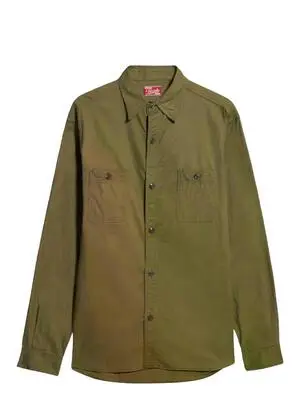 FORTELA Otero Cotton Shirt - Green