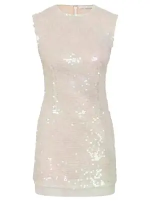 Rachel Gilbert Kaia Sequin Mini Dress - Neutrals