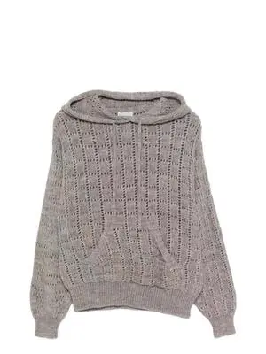 Aries Long-sleeve Hoodie Sweater - Grey