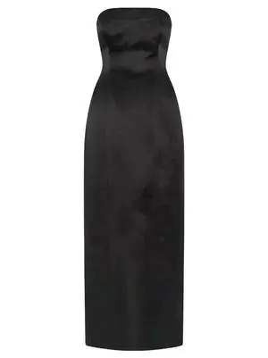 NICHOLAS Kasia Strapless Midi Dress - Black