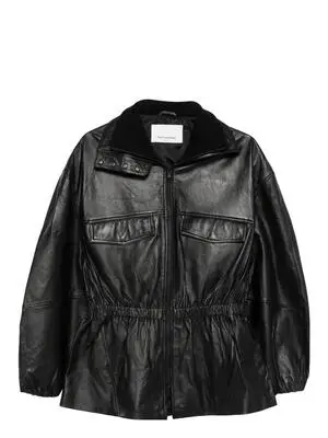 THE FRANKIE SHOP Carnaby Leather Jacket - Black