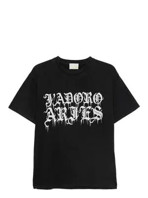 Aries Faded Graphic T-shirt - Black