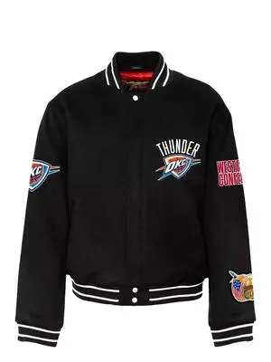 JEFF HAMILTON Oklahoma City Thunder Varsity Jacket - Black