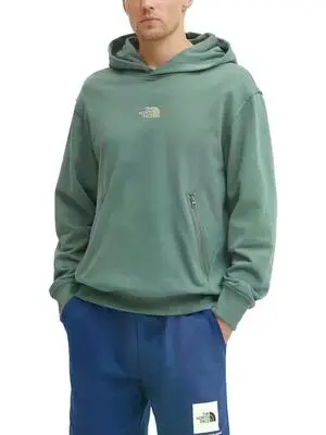 The North Face Logo-embroidered Hoodie - Green
