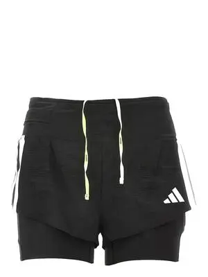 Adidas Adizero Stripe Shorts - Black
