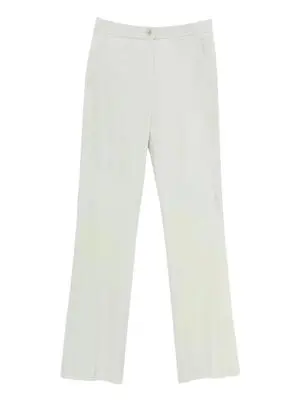Pinko Buttoned Straight Trousers - Neutrals