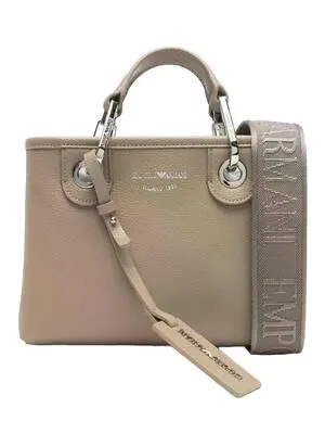 Emporio Armani Logo-strap Tote Bag - Neutrals