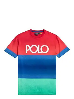 Polo Ralph Lauren Ombre-affect Logo-print T-shirt - Red