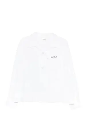 BODE Maze Long Sleeve Shirt - White