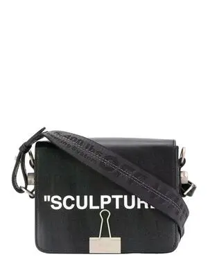 Off-White Sculpture Clip Detail Shoulder Bag - Black