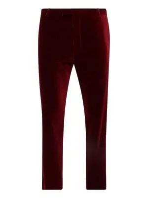 Gucci Velvet Stretch Pant - Red