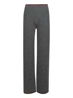 Gucci Soft Rib Felted Pants - Grey