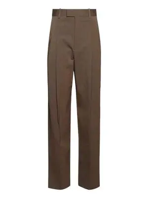 Bottega Veneta Stretch Tricotine Trousers - Brown