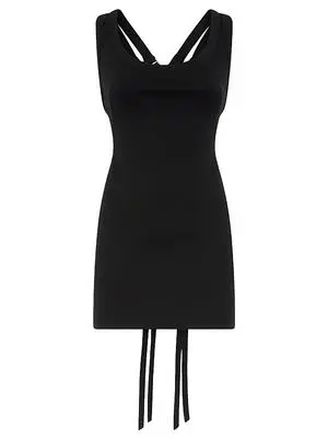 Attico Mini Dress - Washed Black