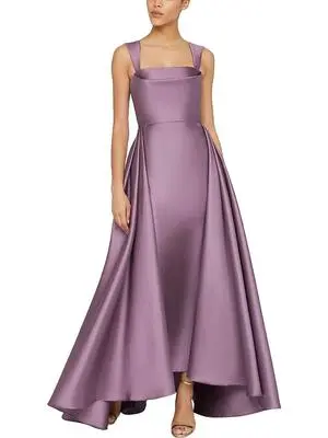 Theia Zendaya Mikado Gown - Chrome Lavender
