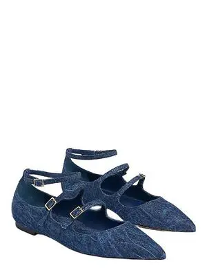 MARION PARKE Denim Francine Flat