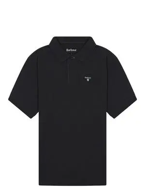 Barbour Polo With Logo - Black