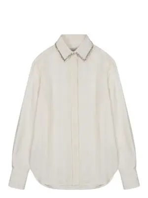 GOLDEN GOOSE Embroidered Shirt - White