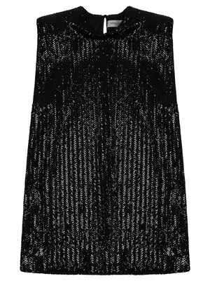 GOLDEN GOOSE Sequined Mini Dress - Black