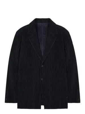 Issey Miyake Pleated Jacket - Black