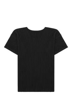 Issey Miyake Pleated T-shirt - Black