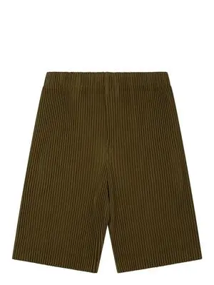Issey Miyake Pleated Shorts - Brown