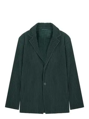 Issey Miyake Pleated Jacket - Green