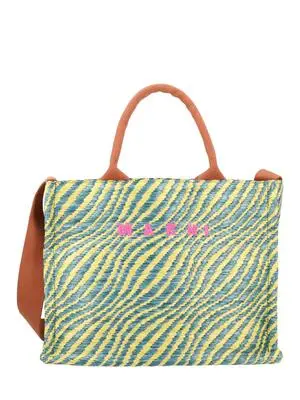 Marni Tote Bag With Logo - Green