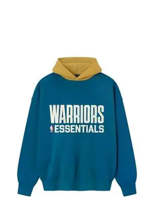 Fear Of God X Nba Golden State Warriors Colourblock Hoodie - Blue