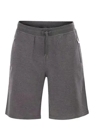 Brunello Cucinelli Elasticated-drawstring Shorts - Grey