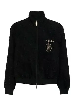 Emporio Armani Appliqué Zip Jacket - Black