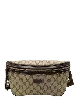 Gucci Gg Supreme Belt Bag - Brown