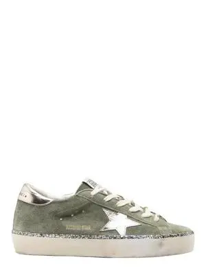 GOLDEN GOOSE Hi Star Suede Sneakers - Green