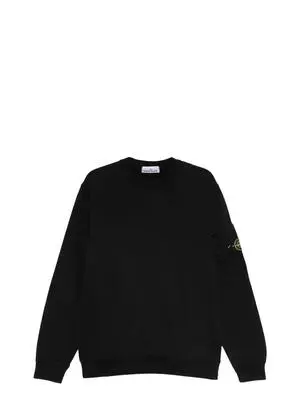 Stone Island Patch Pocket Sweatshirt - Black