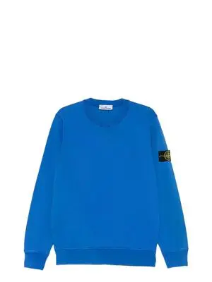 Stone Island Patch Crew Neck Sweatshirt - Blue
