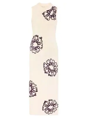 MARIE OLIVER Patricia Floral Midi Dress - Neutrals