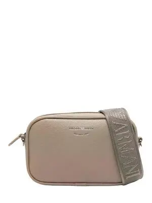 Emporio Armani Logo-strap Crossbody Bag - Neutrals