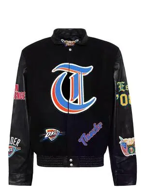 JEFF HAMILTON Oklahoma City Thunder Varsity Jacket - Black