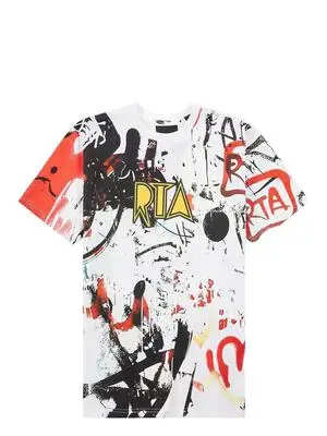 RtA Liam Graffiti T-shirt - White