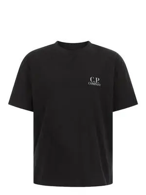 C.P. COMPANY Logo Print T-shirt - Black